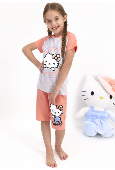 Hello Kitty Kız Çocuk Tayt Kapri Takım