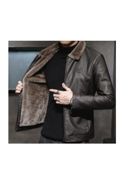 Charge Erkek Kalın Deri Ceket