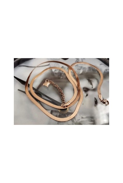 Jadenne Uzun Rose Italyan Ezme Yassı Zincir Kolye Çelik Üzeri Altın Kaplama Garanti Belgeli Jadenne Uzun Rose Italyan Ezme Yassı Zincir Kolye Çelik Üzeri Altın Kaplama Garanti Belgeli