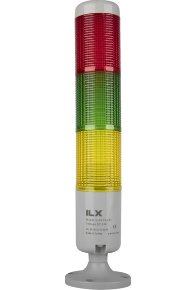 İLX Işıklı Kolon 3 Katlı Sabit - Ø50 T5 Serisi 24 Vdc