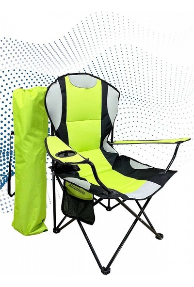 Shey Sport Yeşil Mega Büyük Çantalı Katlanır Rahat Xl Kamp Veya Plaj Sandalyesi
