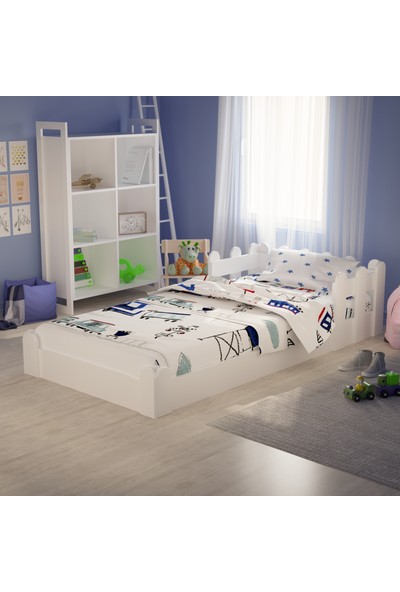 Tulip Life Montessori Karyola Beyaz (90 x 190 Cm) Yatak Uyumlu Çocuk Yatağı 206