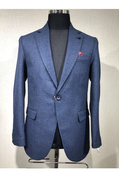 Gılapa Özsaran Poliviskon Slimfit Tek Ceker