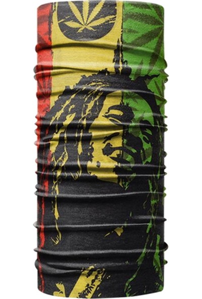 Knmaster Reggae Outdoor Bisiklet Çok Amaçlı Buff Bandana Boyunluk Kafa Bandı