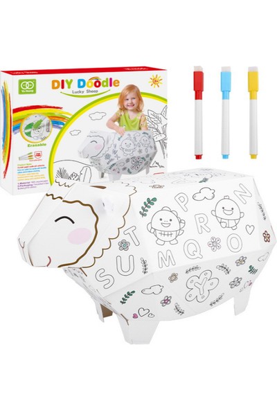 Kalavika Çocuk Oyun ve Boyama Evi Dıy Boyama ve Boyama Karikatür Kuzu Erkek Kız Hediye Oyuncak (Yurt Dışından) Kalavika Çocuk Oyun ve Boyama Evi Dıy Boyama ve Boyama Karikatür Kuzu Erkek Kız Hediye Oyuncak (Yurt Dışından)