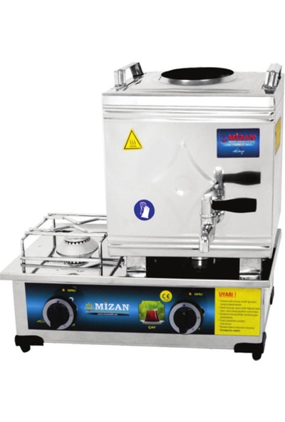 Mizan 15 Lik Lpg Tüplü 10 Litre 1 Demlikli Çay Kazanı - Çay Ocağı Mizan 15 Lik Lpg Tüplü 10 Litre 1 Demlikli Çay Kazanı - Çay Ocağı