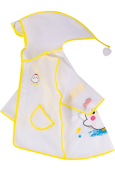 Gogoo Pelerin Tarzı Unisex Çocuk Yağmurluk-Beyaz (Yurt Dışından) Gogoo Pelerin Tarzı Unisex Çocuk Yağmurluk-Beyaz (Yurt Dışından)