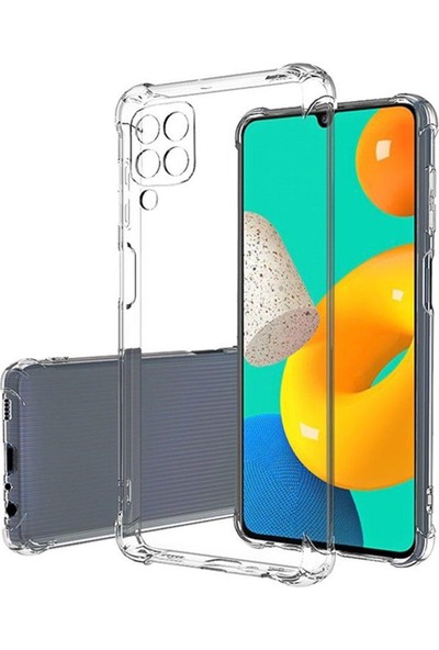 Kzy Samsung Galaxy M22 Kapak Kamera Korumalı Şeffaf Airbag Antishock Köşe Korumalı Silikon Kılıf Kzy Samsung Galaxy M22 Kapak Kamera Korumalı Şeffaf Airbag Antishock Köşe Korumalı Silikon Kılıf