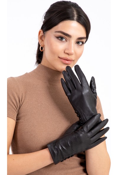 Ladycolor Kadın Eldiven Tam Deri