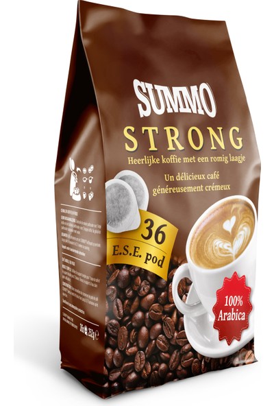Summo Ese Pod Yassı Pod 36'lı Strong Espresso Summo Ese Pod Yassı Pod 36'lı Strong Espresso