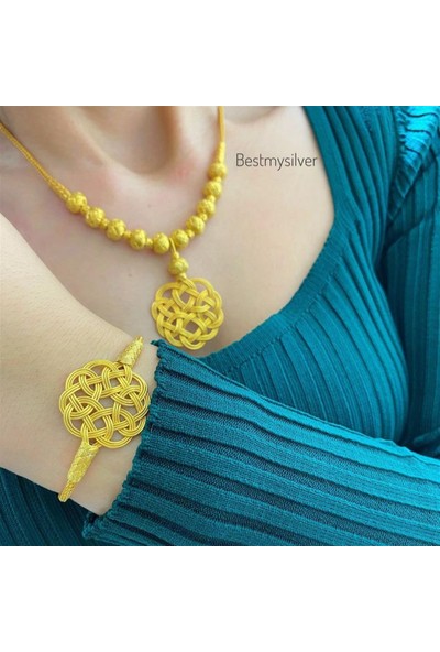 Best My Silver Kadın Gümüş Kazaziye Set