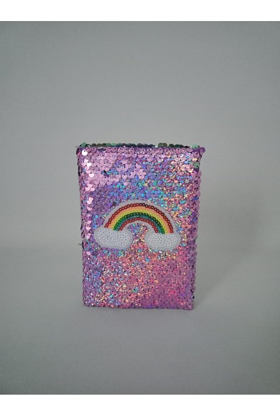 Melbi Pullu Gökkuşağı Not Defteri