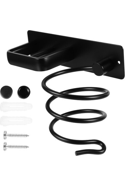 SLD 1 Takım Saç Kurutma Makinesi Kanca Alüminyum Alaşımlı Raf Banyo Duvara Monte Raf | Banyo Rafları (Yurt Dışından)