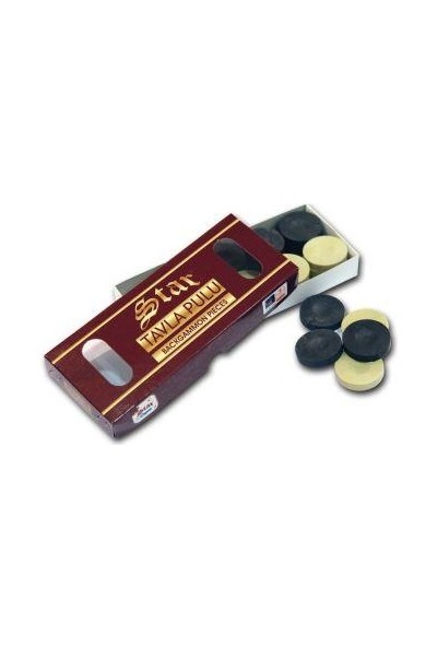 Star Oyuncak Çift Tavla Pulu Plastik