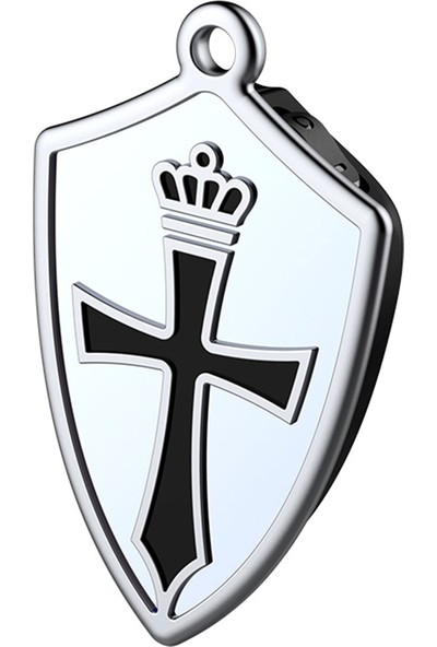 HUA3C Q4 4 GB Kolye Ucu Görünümlü Ses Kayıt Cihazı - Gümüş (Yurt Dışından)