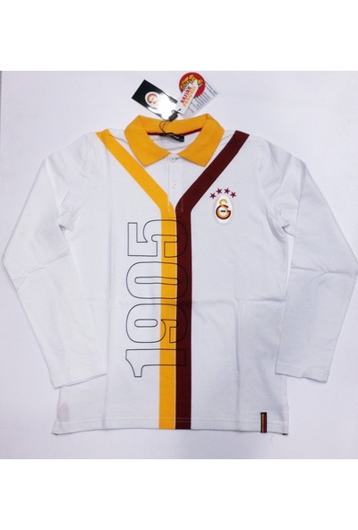 Galatasaray Lisanslı Forma Çocuk Polo Sweat Beyaz