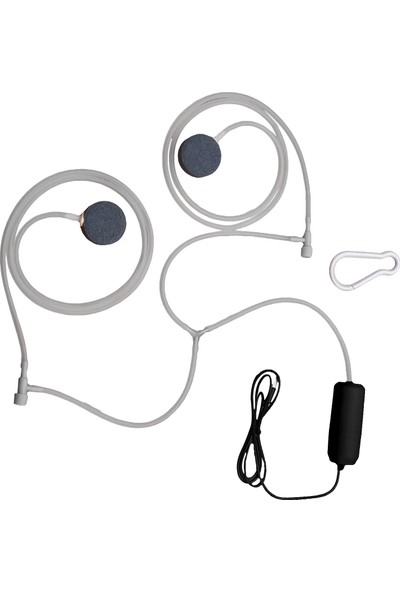 Taşınabilir Akvaryum Hava Pompası USB Şarj 2 Hava Taşları Sessiz Balık Hava Pompası Siyah Taşınabilir Akvaryum Hava Pompası USB Şarj 2 Hava Taşları Sessiz Balık Hava Pompası Siyah