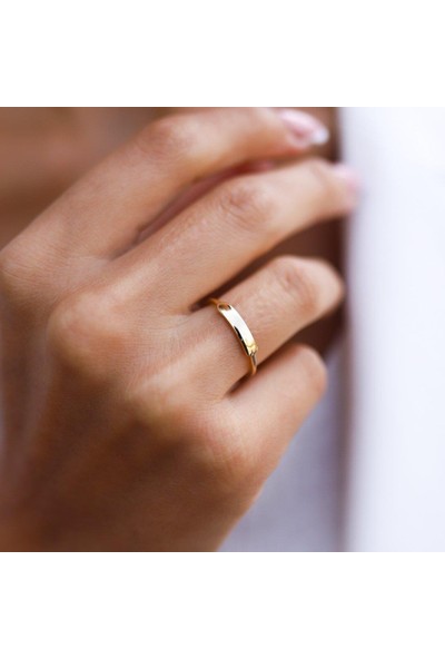 Cherry 14 Ayar Altın Plaka Yüzük Cherry 14 Ayar Altın Plaka Yüzük