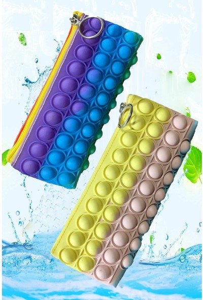 Savas Grup Pop It Push Bubble Fidget Oyuncak Kalemlik Popit Gökkuşağı ve Soft Kalem Kutu 2'li Set Stres Oyunu Savas Grup Pop It Push Bubble Fidget Oyuncak Kalemlik Popit Gökkuşağı ve Soft Kalem Kutu 2'li Set Stres Oyunu