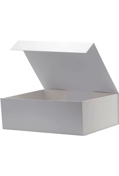 Home In Joy Hediye Kutusu Boş Mıknatıslı Kapak Mat Lamine Beyaz