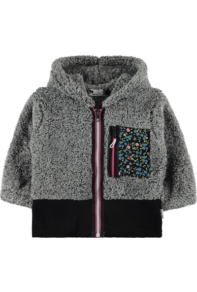 Tuffy Tufyy Kız Çocuk Kapüşonlu Hırka 1-4 Yaş Neon Fuşya