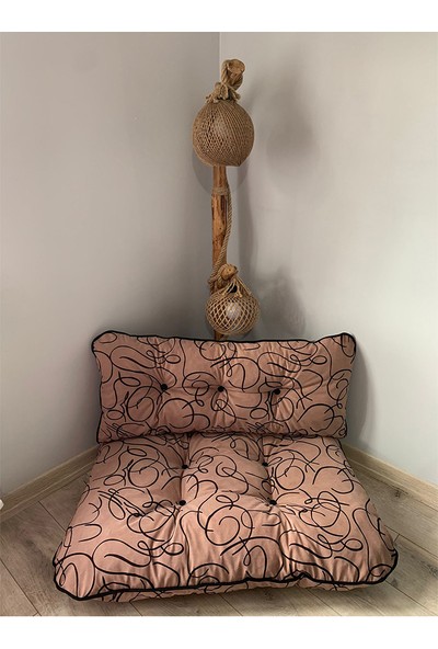 Lavinia Puf Desenli Pudra Ikili Takım Petek Önü Palet Yer Minder Lavinia Puf Desenli Pudra Ikili Takım Petek Önü Palet Yer Minder