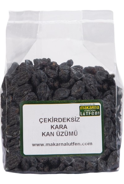 Makarna Lütfen Çekirdeksiz Kara Kan Üzümü 150 gr Makarna Lütfen Çekirdeksiz Kara Kan Üzümü 150 gr