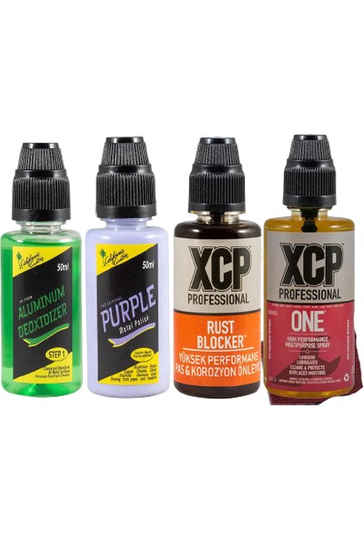 Xcp Motosiklet Egzoz Temizlik & Parlatma & Koruma Paketi 50 ml Set