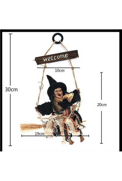 SoAndSo Dekoratif Cadı Kapı Süsü