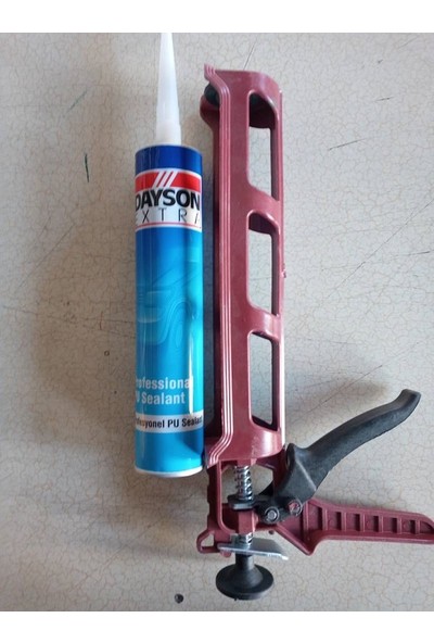 Drl Hirdavat Plastik Silikon Tabancası + Dayson Siyah Pu Silikon Drl Hirdavat Plastik Silikon Tabancası + Dayson Siyah Pu Silikon