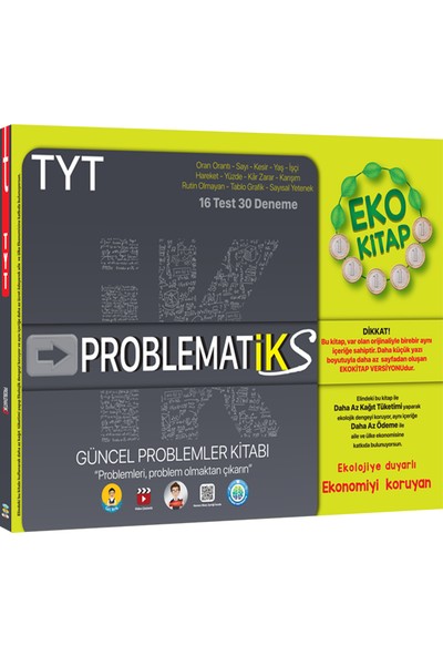 Tonguç Yayınları TYT Problematiks Eko Tonguç Yayınları TYT Problematiks Eko