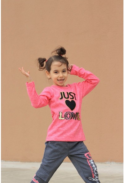 Çiggo Kids Yumoş Kumaşlı Pul Işlemeli Kız Çocuk Tunik