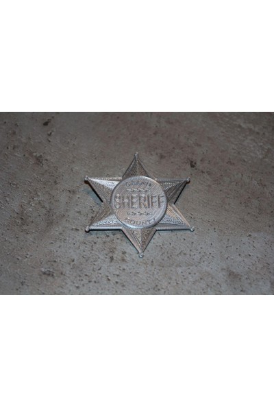 Aldım Geldi Şerif Rozeti (Yıldız) Plastik Aparat