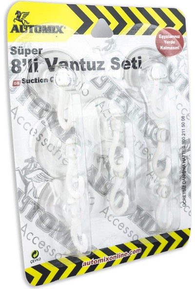 Automix Vantuz Set 8li