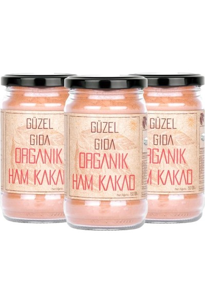 Güzel Gıda Organik Ham Kakao 150 X3 Güzel Gıda Organik Ham Kakao 150 X3