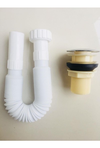 T-may Bas Aç Pop Up + Körüklü Sifon Gideri T-may Bas Aç Pop Up + Körüklü Sifon Gideri