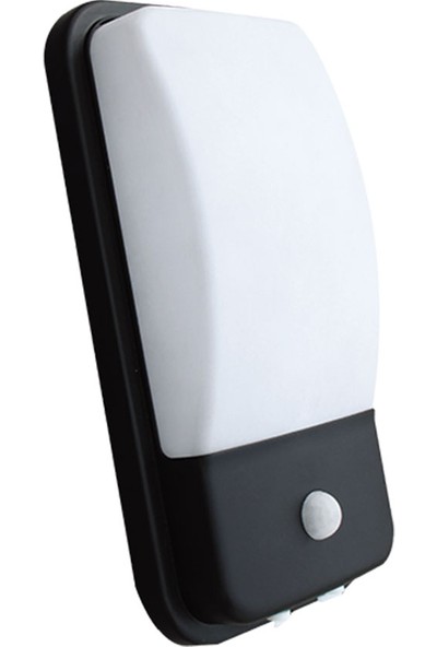 Ack AH07-05431 20W Sensörlü LED Duvar Apliği Siyah Kasa IP44 6500K Beyaz Ack AH07-05431 20W Sensörlü LED Duvar Apliği Siyah Kasa IP44 6500K Beyaz