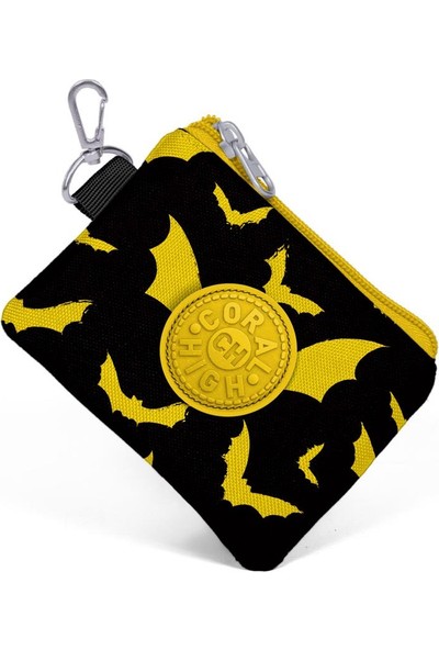 Coral High Kids Siyah Yarasa Desenli Bozuk Para Çantası 21754