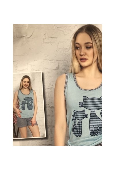 Enisa Bayan Şortlu Pijama Takımı Enisa Bayan Şortlu Pijama Takımı
