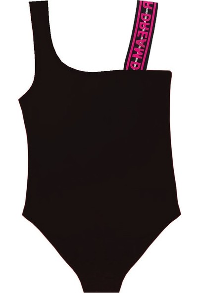 Deep Beach Siyah Pembe Askılı Kız Çocuk Mayo DB200594CM Deep Beach Siyah Pembe Askılı Kız Çocuk Mayo DB200594CM