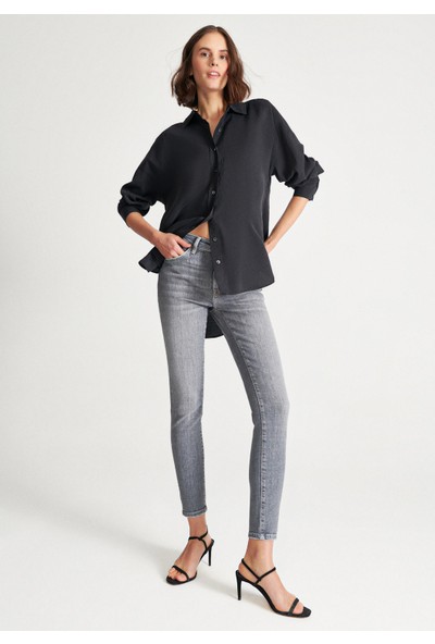 Mavi Kadın Tess Gri Jean Pantolon 100328-30085