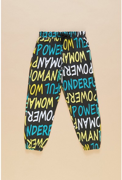 FullaModa Ayıcık Baskılı Çocuk Şalvar Eşofman Altı