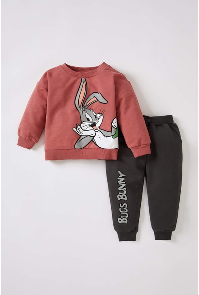 DeFacto Erkek Bebek Bugs Bunny Lisanslı Uzun Kollu 2'li Takım W9417A222SP DeFacto Erkek Bebek Bugs Bunny Lisanslı Uzun Kollu 2'li Takım W9417A222SP