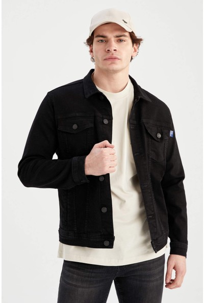 DeFacto Slim Fit Jean Ceket X0398AZ22SP