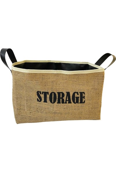 Olgun Home Jüt Sepet Desen Baskılı Sepet-Storage-29 x 20 x 17 cm Düzenleyici Olgun Home Jüt Sepet Desen Baskılı Sepet-Storage-29 x 20 x 17 cm Düzenleyici