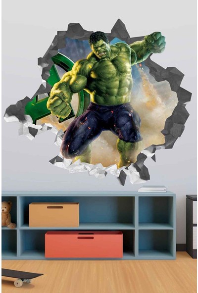 Kt Grup Hulk 3D Duvar Sticker