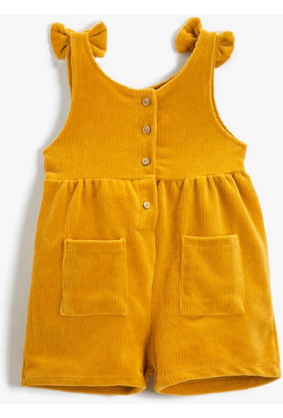 Koton Omzu Fiyonk Detaylı Tulum Pamuklu