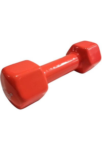 Avessa 3 kg Vinly Kaplama Pvc Kırmızı Dambıl