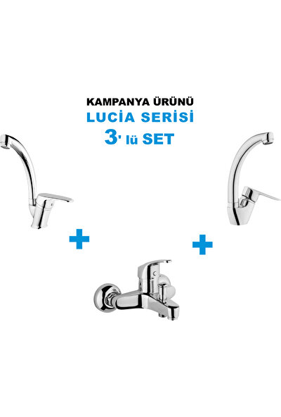 Ar Lucia Eviye + Banyo + Lavabo Bataryası (3' Lü Set)