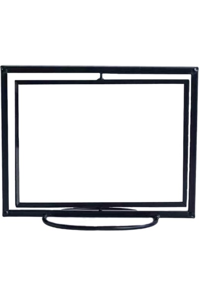 Basit Metal Yüzer Fotoğraf Çerçevesi Dıy Resim Tutucu Yatak Odası Ev Dekorasyon 22.5X9.5X18 cm Siyah Basit Metal Yüzer Fotoğraf Çerçevesi Dıy Resim Tutucu Yatak Odası Ev Dekorasyon 22.5X9.5X18 cm Siyah